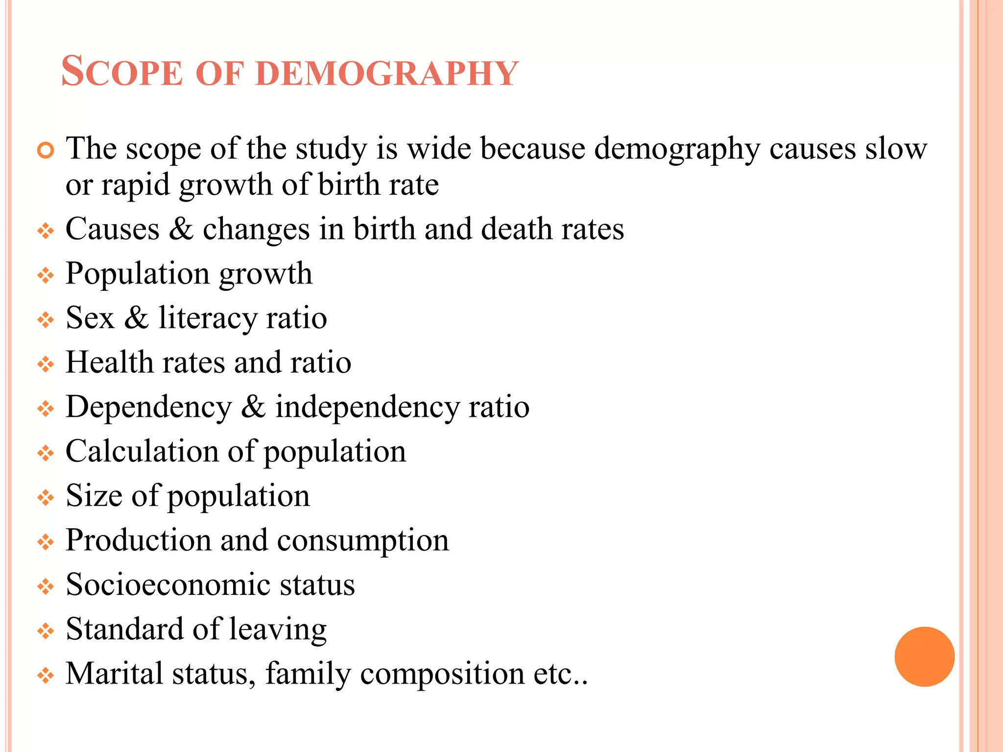 Demography. | PPTX