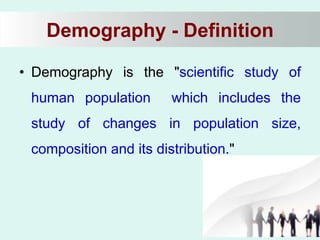 Demography | PPT