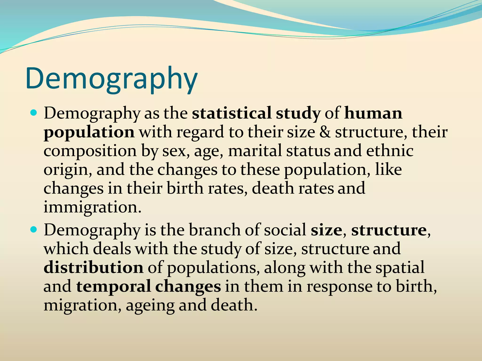 Demography | PPTX