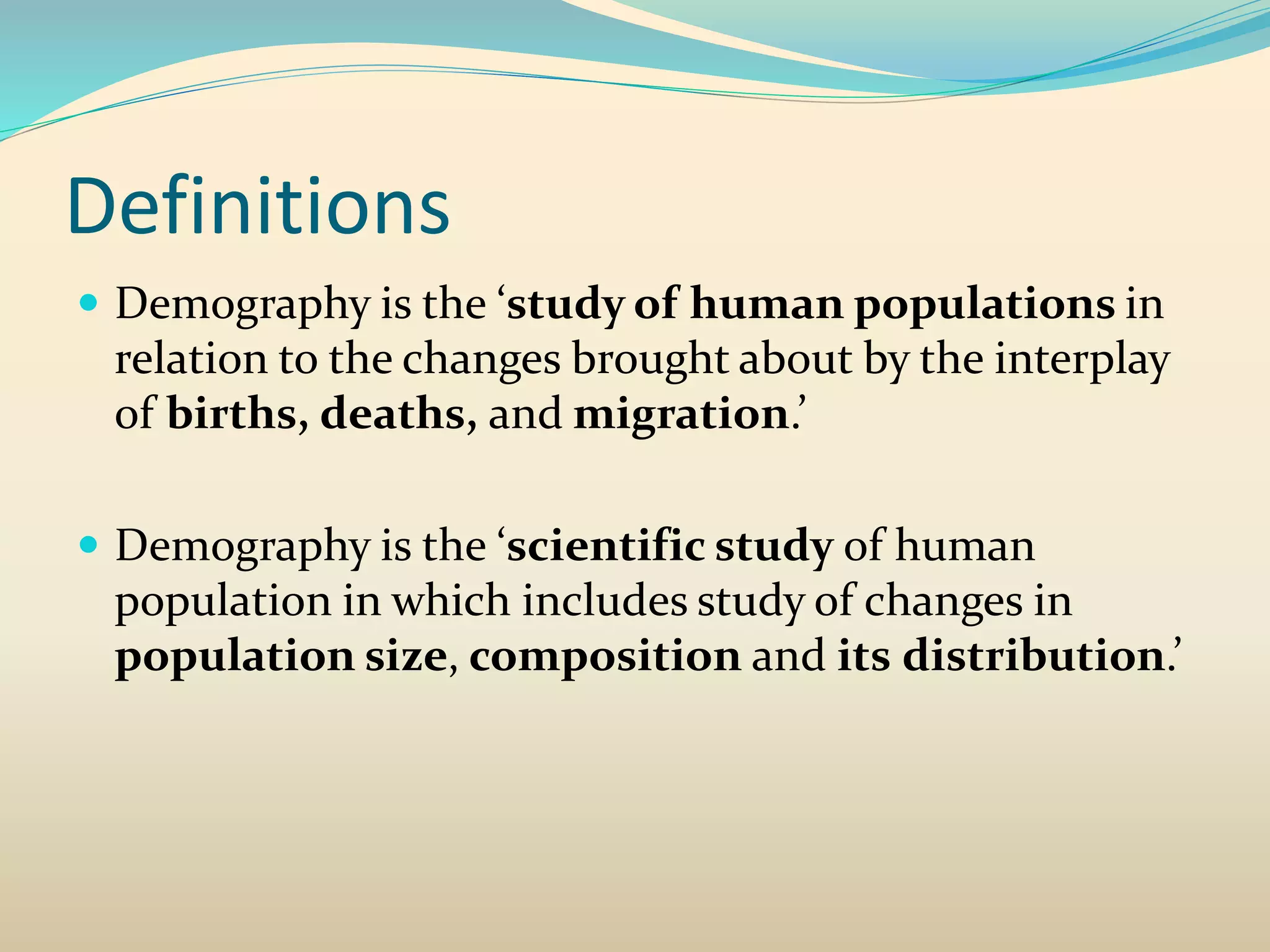 Demography | PPTX