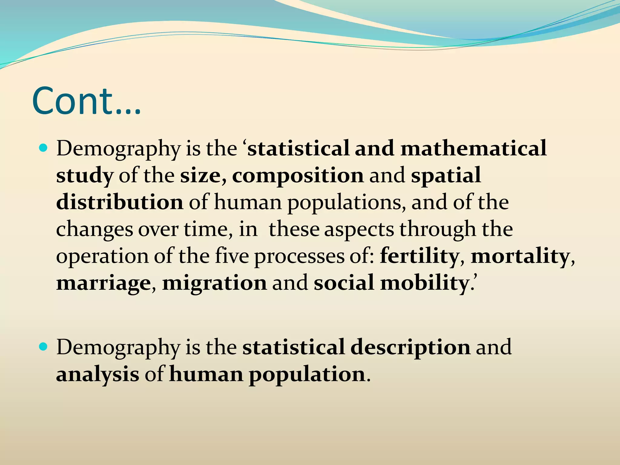 Demography | PPTX