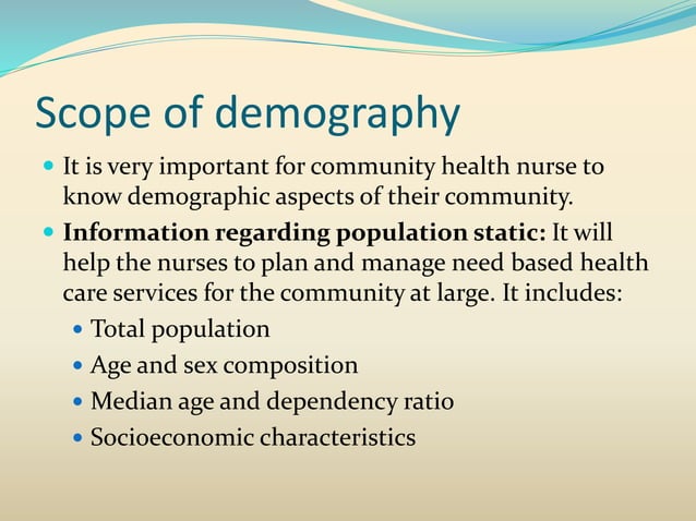 Demography | PPTX | Geology | Science