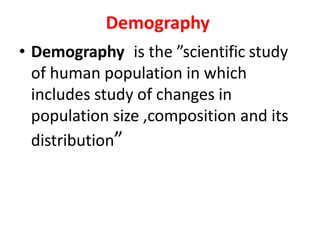 demography.pptx demography details history | PPT