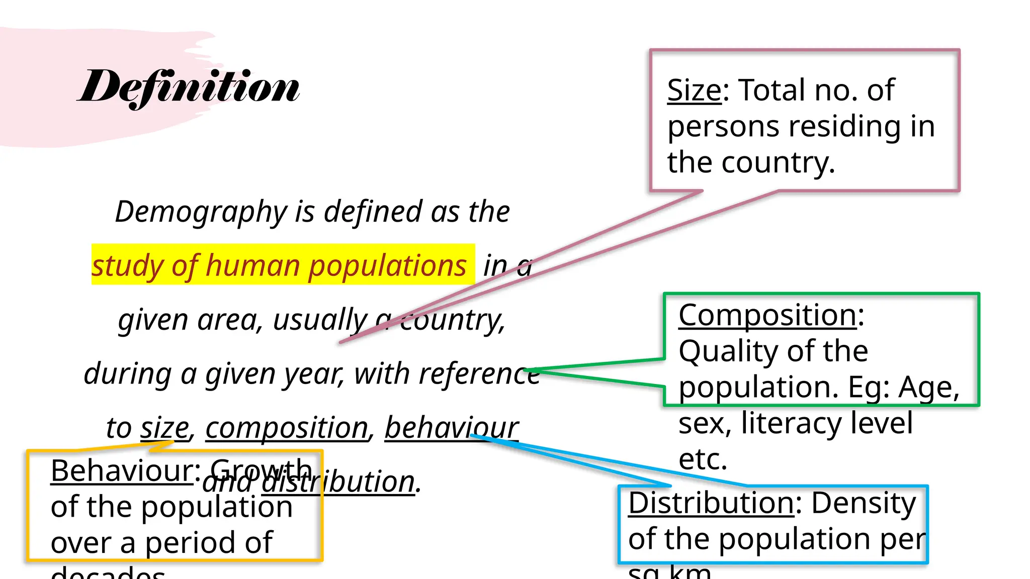 DEMOGRAPHY-PRINCIPLES, CYCLE, VITAL STATISTICS | PPTX