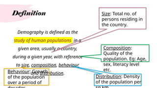 DEMOGRAPHY-PRINCIPLES, CYCLE, VITAL STATISTICS | PPTX
