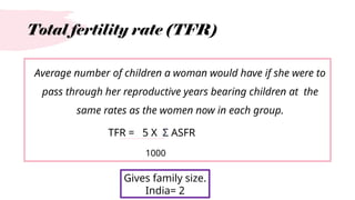 DEMOGRAPHY-PRINCIPLES, CYCLE, VITAL STATISTICS | PPTX