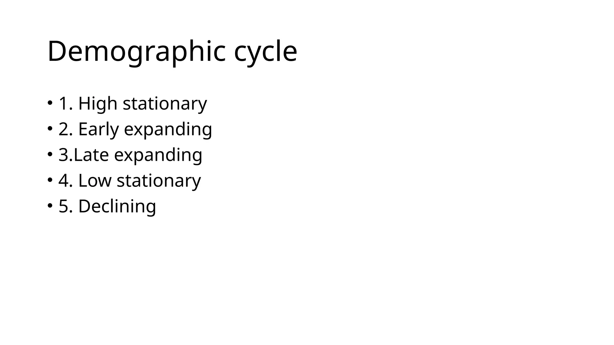DEMOGRAPHIC CYCLE TRENDS AND VARIABLES .pptx