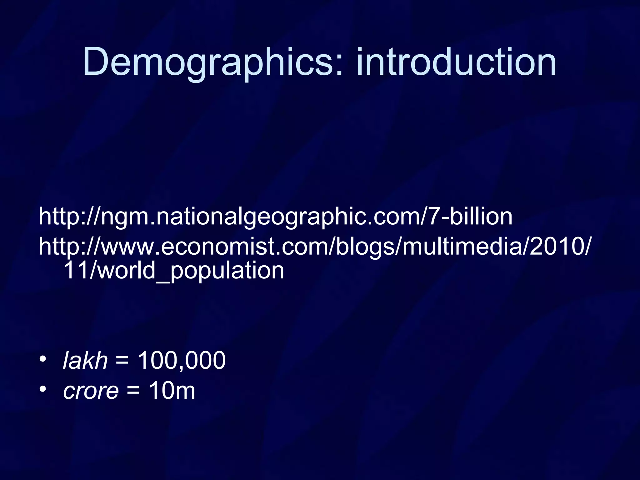 India: Demography and Society | PPT
