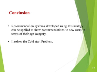 Demography basedhybridrecommendersystemformovierecommendation | PPT