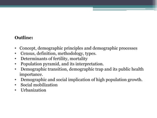 Demography presentation | PPTX