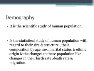 Demography presentation | PPTX
