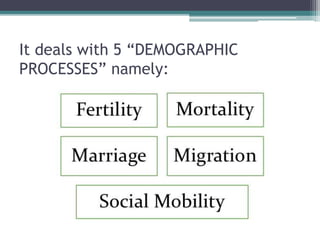 Demography presentation | PPTX