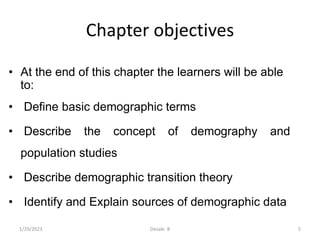 introduction to demography | PPTX