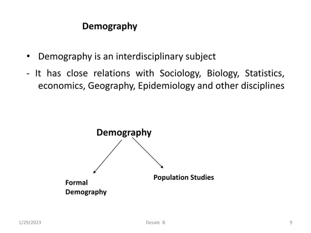 introduction to demography | PPTX