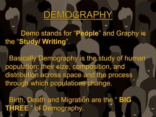 Demography in planning | PPTX