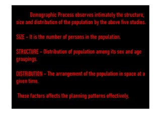 Demography in planning | PDF