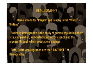 Demography in planning | PPT