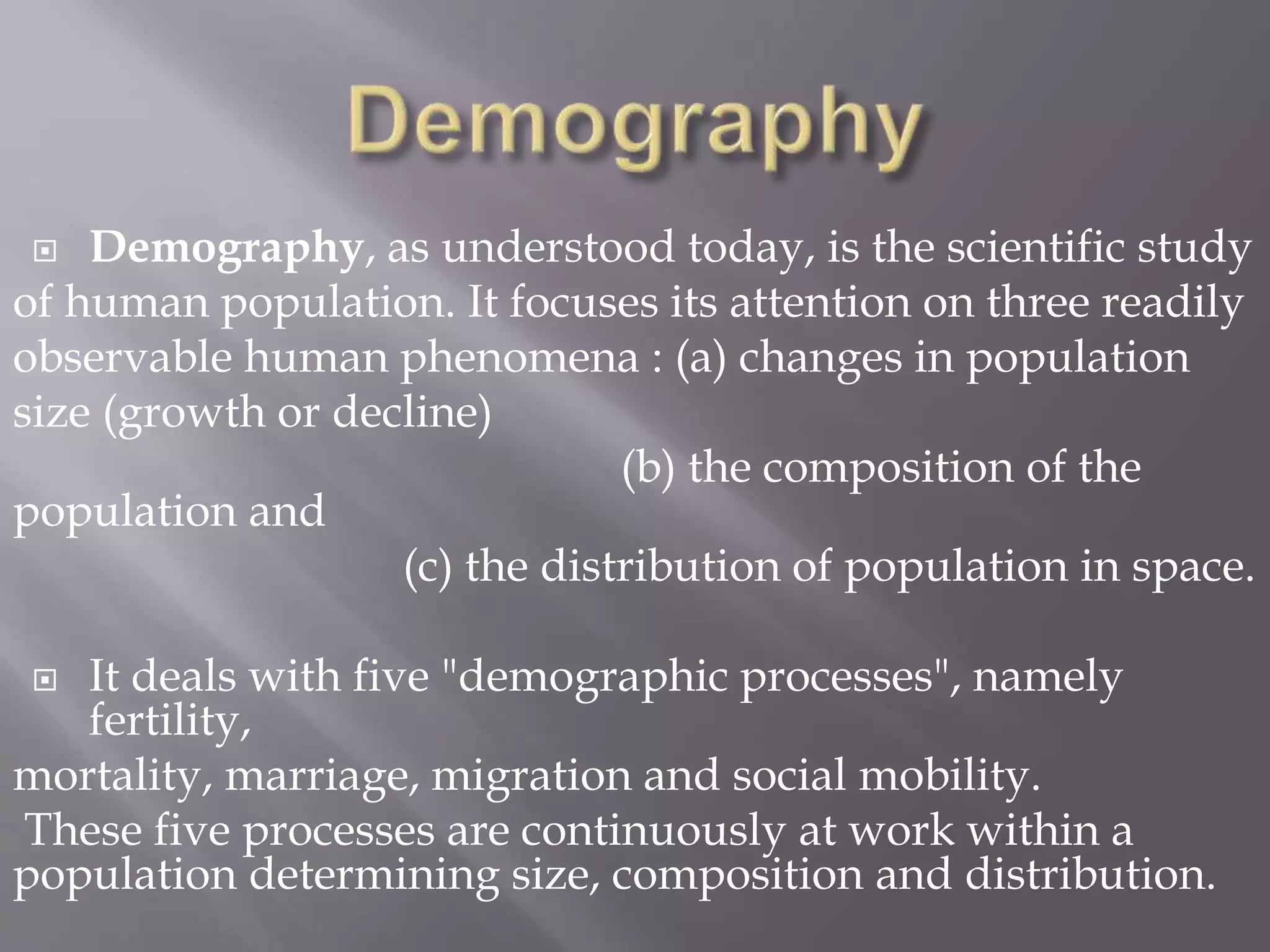 Demography Lecture Ppt Pptx