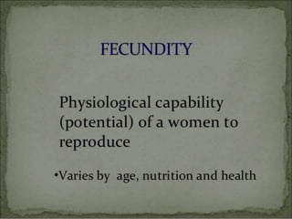Demography lecture ppt | PPTX