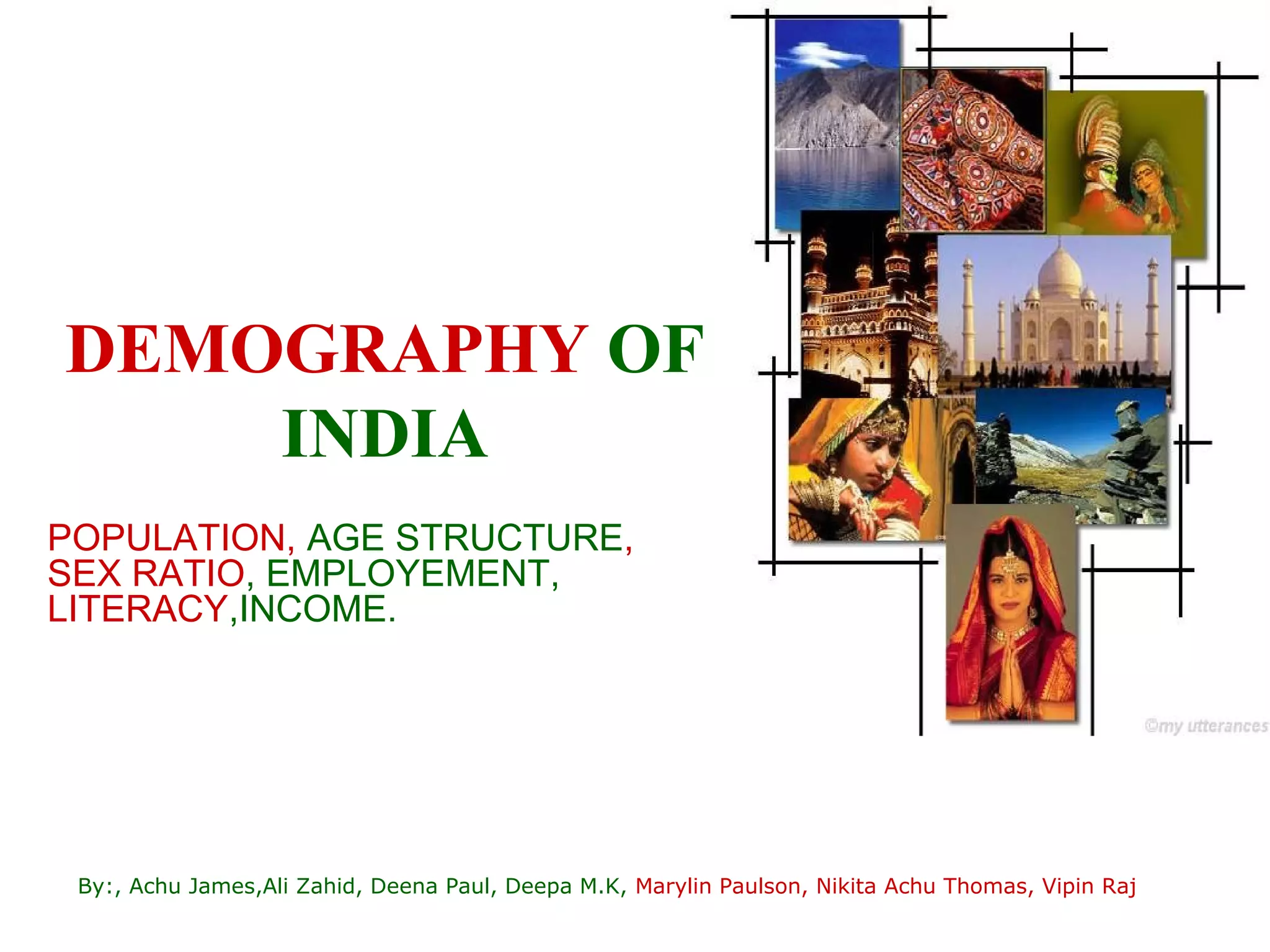 Demography of india | PPT