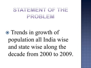 Demography of india 2011(ppt) | PPTX