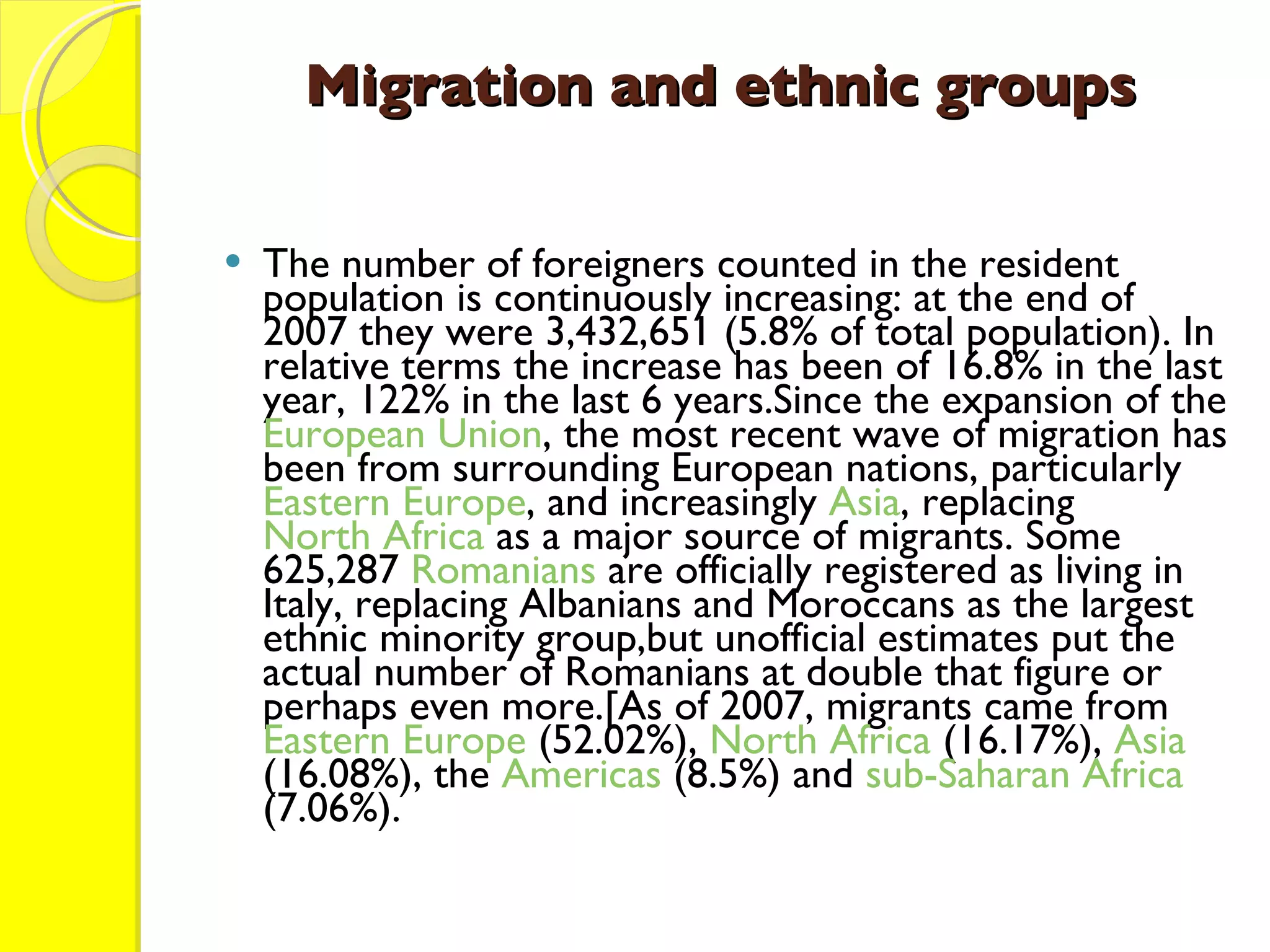 Demography of Italy | PPT