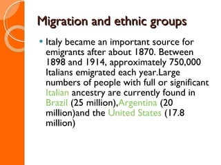 Demography of Italy | PPT