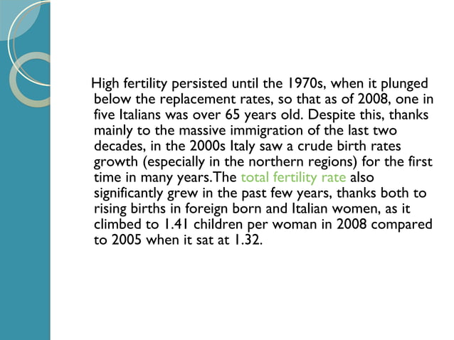 Demography of Italy | PPT