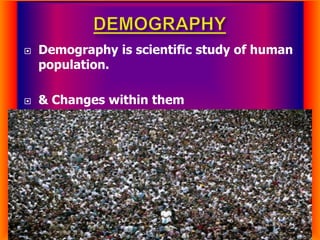 Demography population dynamics | PPTX