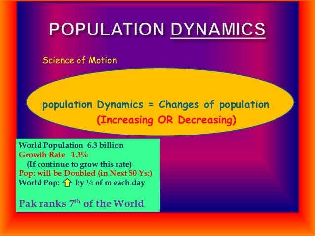Demography population dynamics