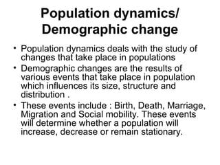 Demography & Population Dynamics for Medical Student.ppt