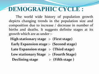 Demography ppt | PPTX