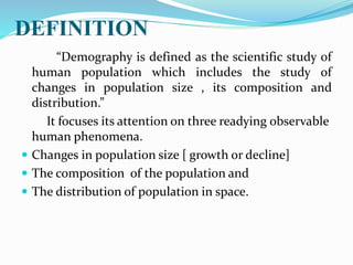 Demography ppt | PPT