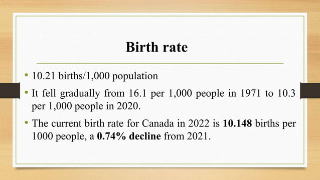 demography presentation canada.pptx | Infectious Diseases | Diseases ...