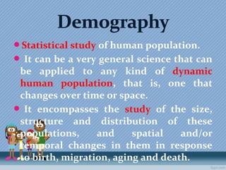 Demography(report) | PPT