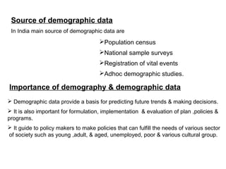 Demography ( dr.sanjeev sahu) | PPT