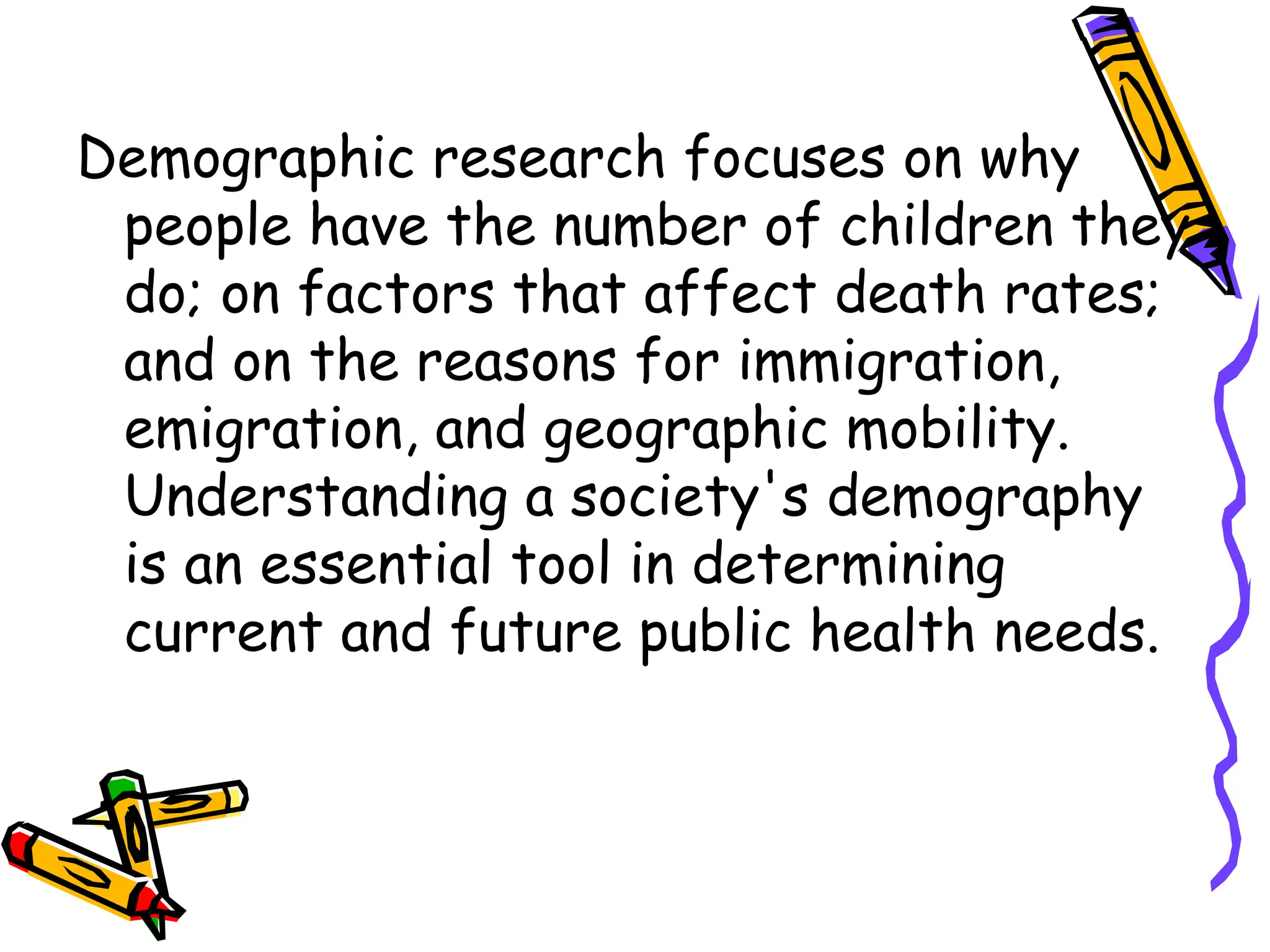 DEMOGRAPHY in community health nursing, study about the population | PPT