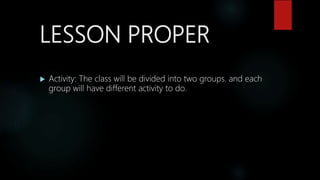 4'As lesson plan | PPTX