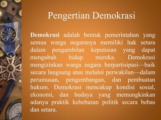 Powerpoint Demokrasi (DRDK) | PPTX