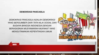 PPt DEMOKRASI dan Infrastruktur Politik. | PPTX