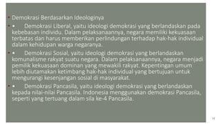 Sistem Demokrasi Di Indonesia (Jujur dan Adil, Langsung Umum Bebas dan Rahasia) | PPTX