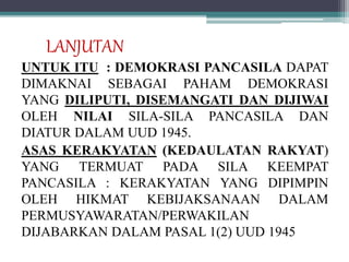 Demokrasi pancasila | PPT