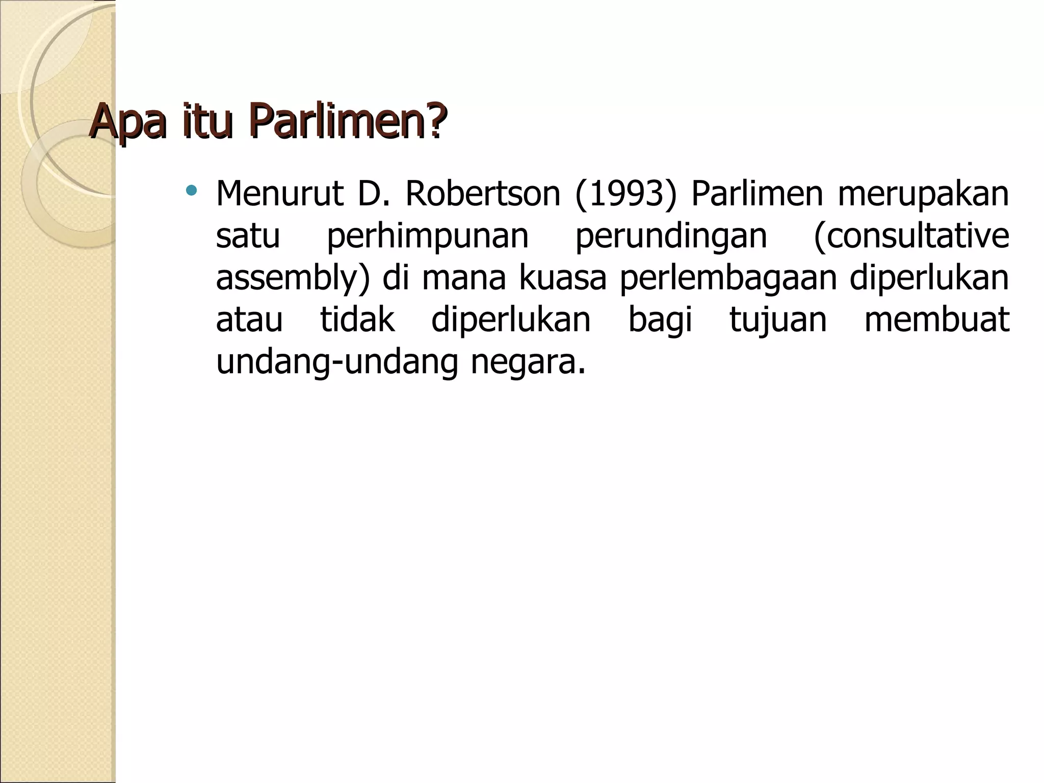 Demokrasi berparlimen bab 10 | PPT