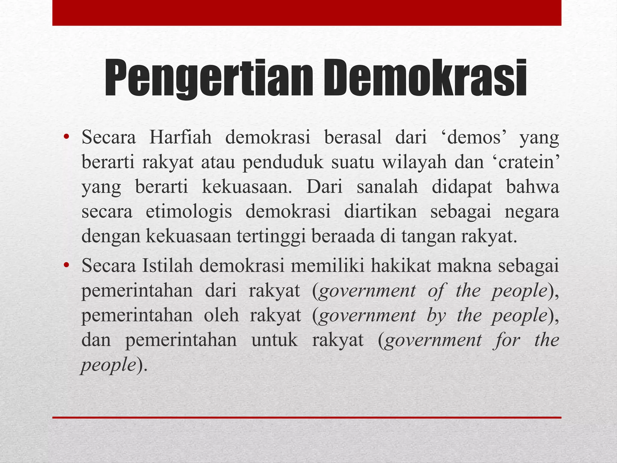 Demokrasi dalam islam | PPTX