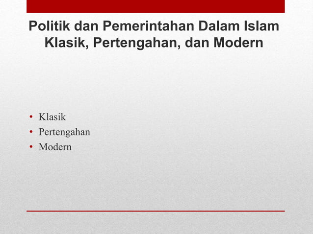 Demokrasi dalam islam | PPTX