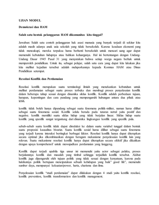 Demokrasi dan ham | DOCX