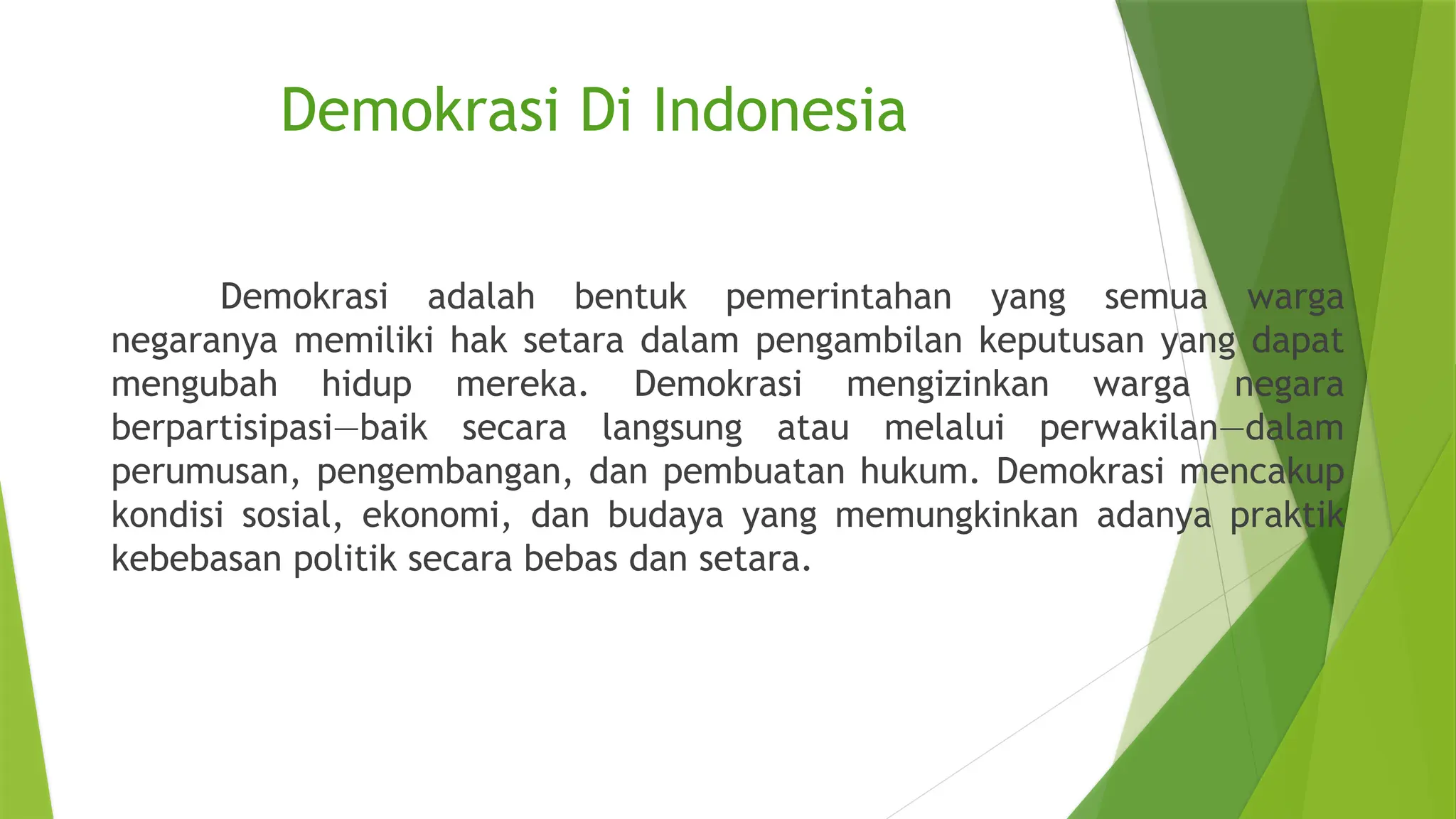 Mengenal apa itu Demokrasi dan HAM menurut para ahli | PPTX