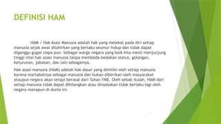 Mengenal apa itu Demokrasi dan HAM menurut para ahli | PPTX