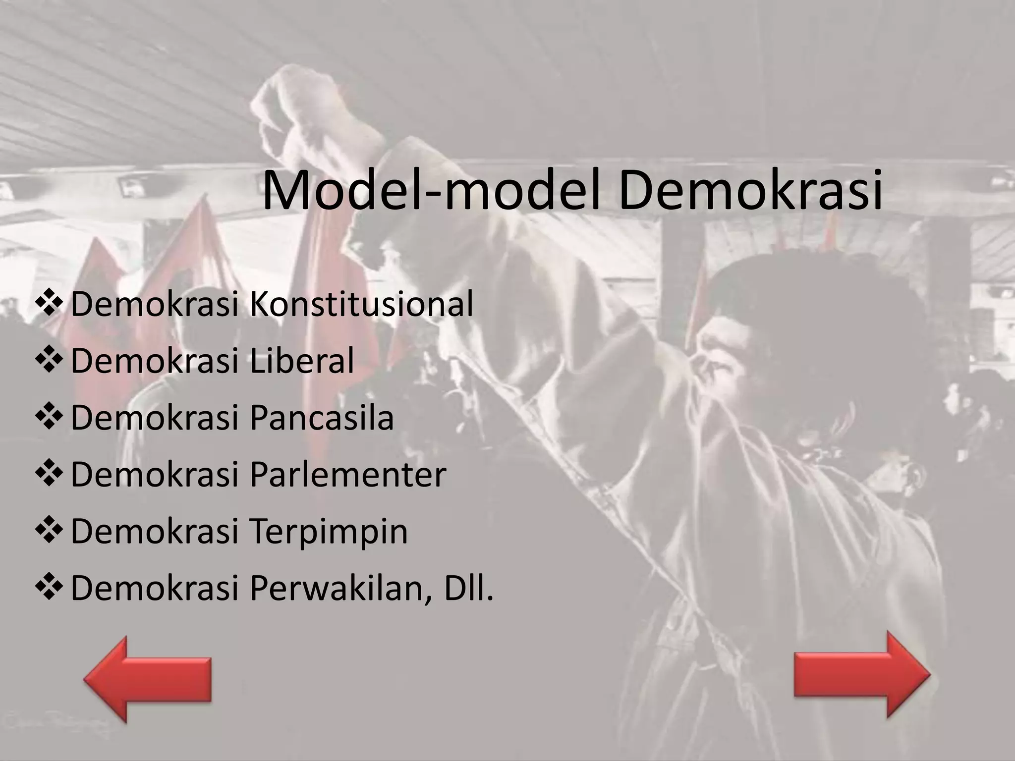Demokrasi dan pendidikan demokrasi | PPTX