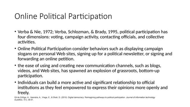 Demokrasi digital participation dan representasi politik | PPTX | Civic ...